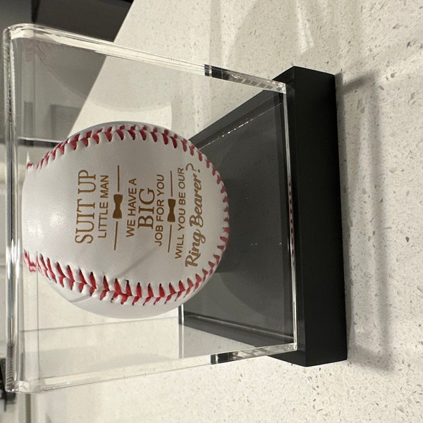 Ring Bearer Proposal Baseball, Ring Bearer Gift, Usher Baseball, Usher ...
