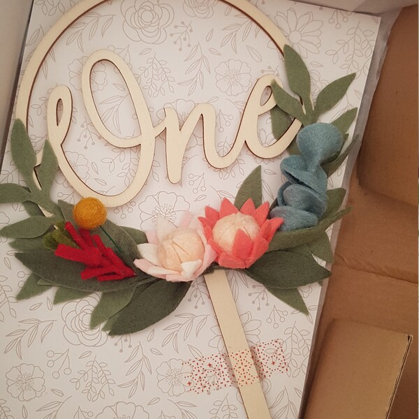 Woodland Mushroom Cake Topper/ Toadstool Cake Topper/ Fairy First ...