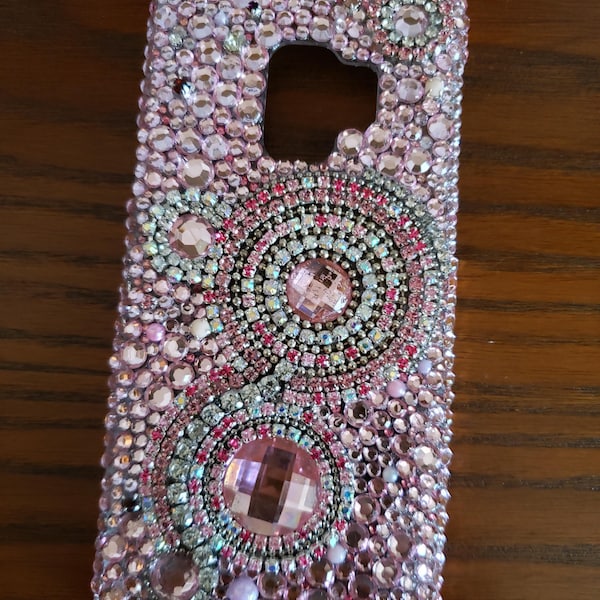 Rhinestone PHONE CASE. Pink BLING Phone Case. Rhinestone Jewelled ...