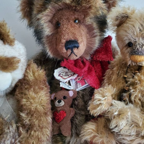 Bailey 22in/56cm Large Faux Fur Artist Teddy Bear by Patricia Bruce - Etsy