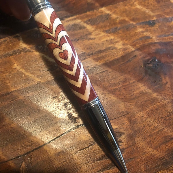Segmented Heart Pen - Etsy
