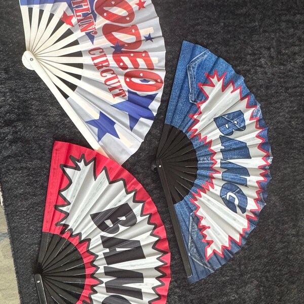 Clack Fans BULK WHOLESALE - Large Fans for Line Dancing, Boots on the ...