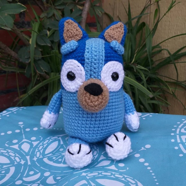 Blue Heeler Crochet Pattern - Bluey Crochet Pattern - Etsy
