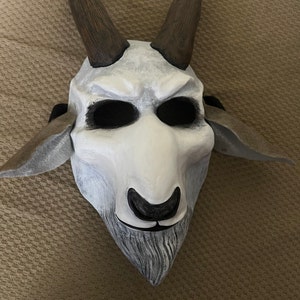 Goat Skull Halloween Mask - Etsy