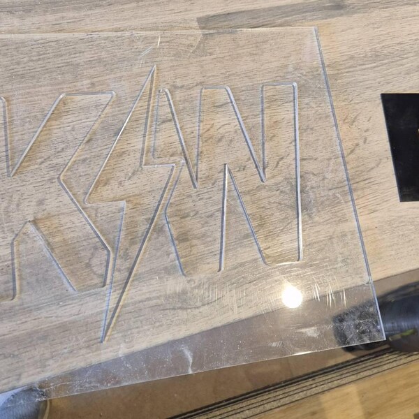 Bespoke Word Router Template: 5mm Clear Acrylic Sign Making Jig - Etsy UK