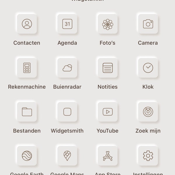 White Ios Icon Pack, Minimal White Icon Pack, Black and White Icon Pack ...