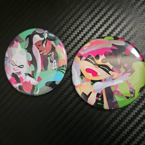 Splatoon Pin Buttons 2.25" - Etsy