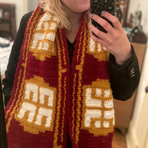 Fae Hood Celtic Cross, Liripipe Tail Stocking Hat, Acrylic Yarn, Green ...