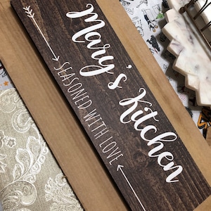 Personalized Kitchen Sign, Custom Kitchen Sign, Wood Sign for Kitchen ...