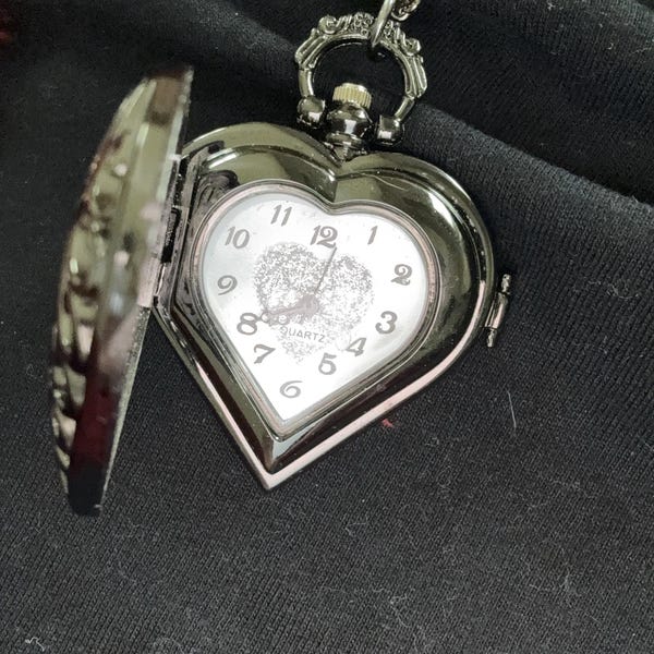 Vintage Look Dual Time Zone Pendant Watch - Brass Necklace, Retro ...