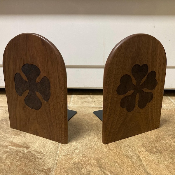 Personalized Wooden Bookends, Pair of Bookends for Shelves, Desk Book ...