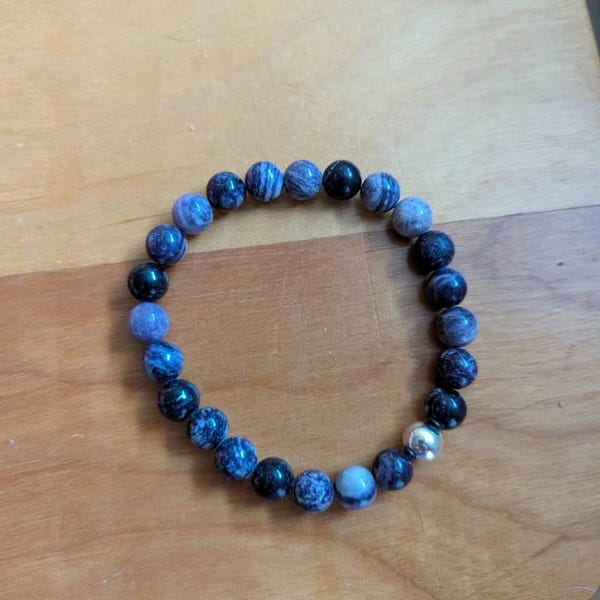 Positive Energy Bracelet, AA Natural Lapis Lazuli Gemstone Bracelet ...