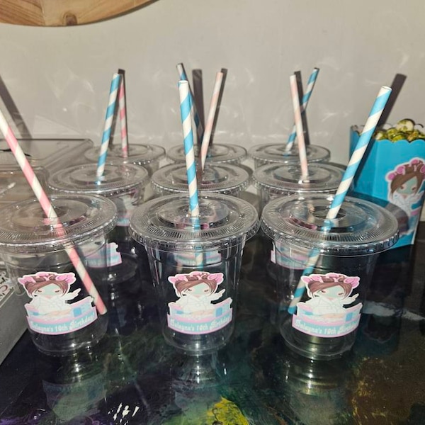 Personalized Spa Themed Party Cups - Etsy