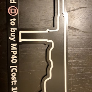 MP40 Wall Gun Buy Wood Sign - Etsy