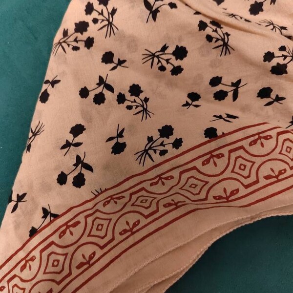 Summer Beach Scarves, Pure Cotton Indian Dupatta, Jaipur Print ...