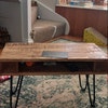 Handmade Rustic Coffee Table, or End Table. Made From Recycled, Reclaimed Wood With a Bespoke ...