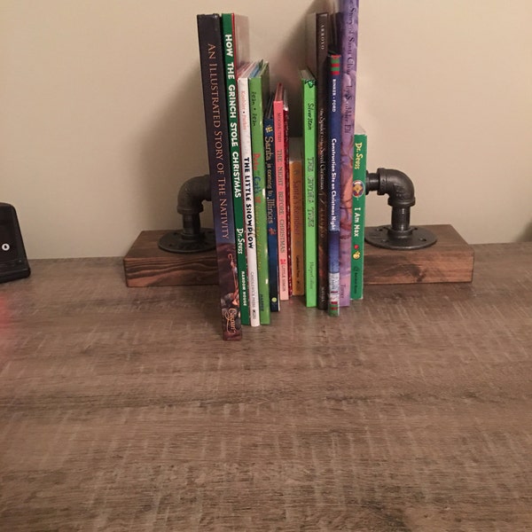 Pipe Bookends, Industrial Bookend, Office Organization, Office Decor ...