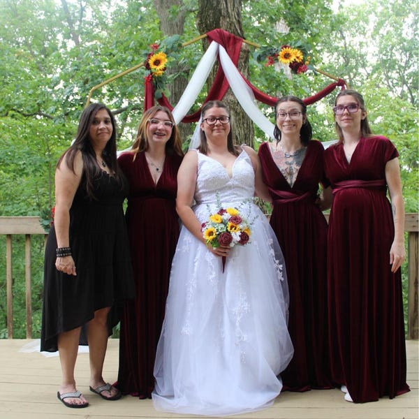 Copper Bridesmaid Dress Infinity Dress Wrap Dress Convertible Dress S55 ...