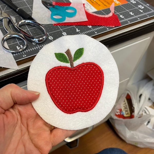 Apple Applique Embroidery Design -INSTANT DOWNLOAD- - Etsy