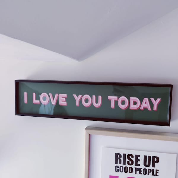 Riff Raff Only | Framed Neon Style Font Print | Metal Print | Retro ...