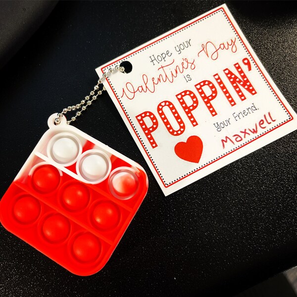 Hope Your Valentine’s Day is Poppin’ Digital Printable Pop It Valentine ...