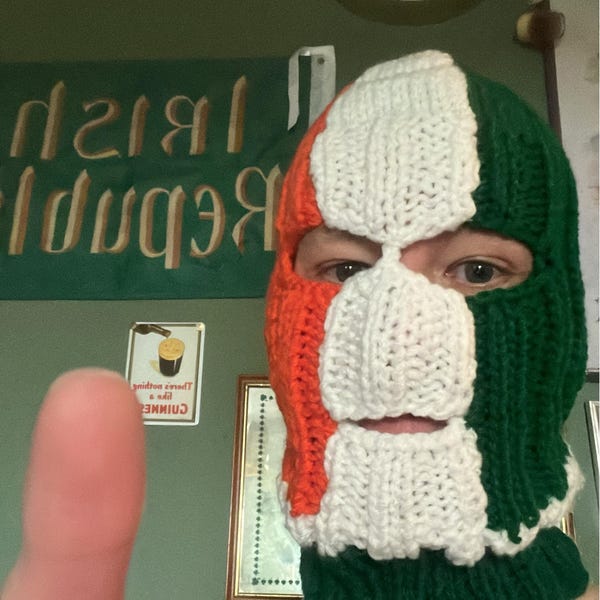 DJ Provaí Balaclava: Tri-color Knit Face Mask - Etsy