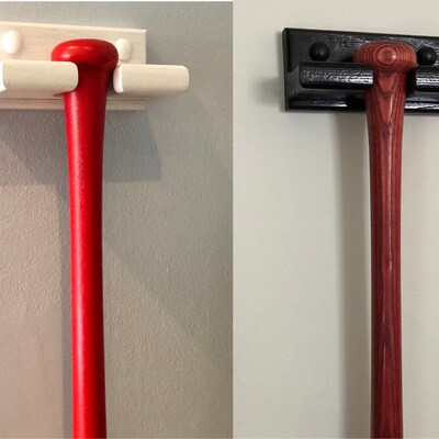 One Bat Vertical Baseball Bat Rack Holder Display Regular Bats - Etsy