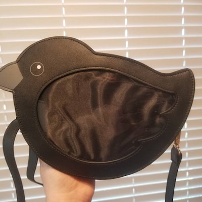 Crow Ita Bag Black Crossbody Purse - Etsy