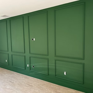 Wall Molding Package Ready to Assemble Wall Paneling Kit Pre-cut ...