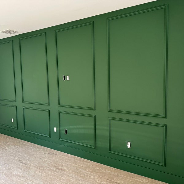 Wainscoting Paneling Kit -easy-to-install- 3 Upper Rectangles and 3 ...