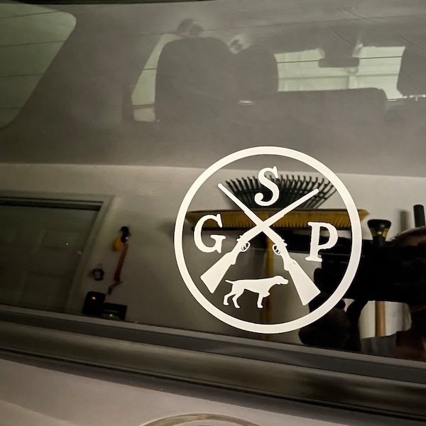 GSP Vinyl Window Decal: German Shorthaired Pointer Sticker - Etsy