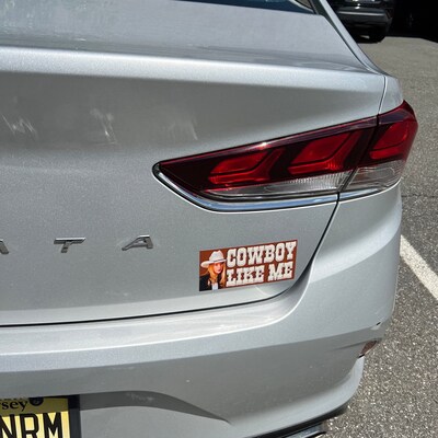 Cowboy Bumper Sticker & Car Magnet - Etsy