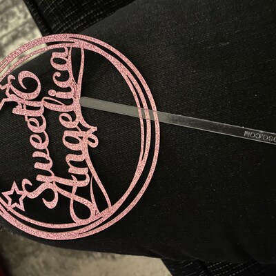 Personalised Birthday Cake Topper Circle Design Cake Topper - Etsy