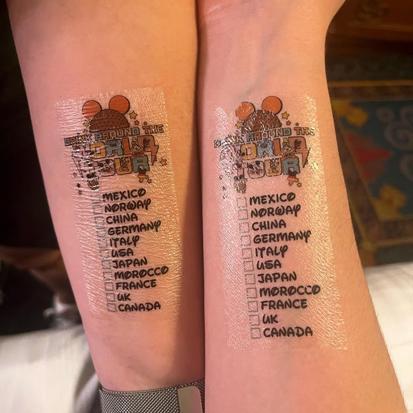 Drinking Around the World Tattoo-food & Wine Festival 2025 -epcot World ...