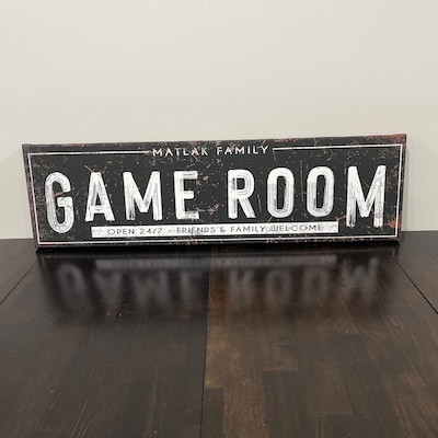 Game Room Sign, Video Game Decor, Gamer Room Decor, Billiards Sign ...