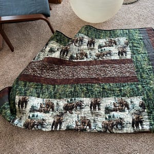 Split Scene - Quilt PATTERN - Pine Tree Country Quilts - 94" X 106.5 ...