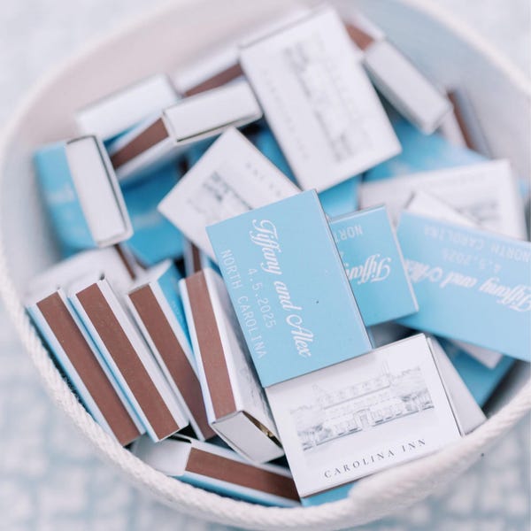 Custom Matchboxes / Custom Matchbook Art / Party Favors / Custom ...