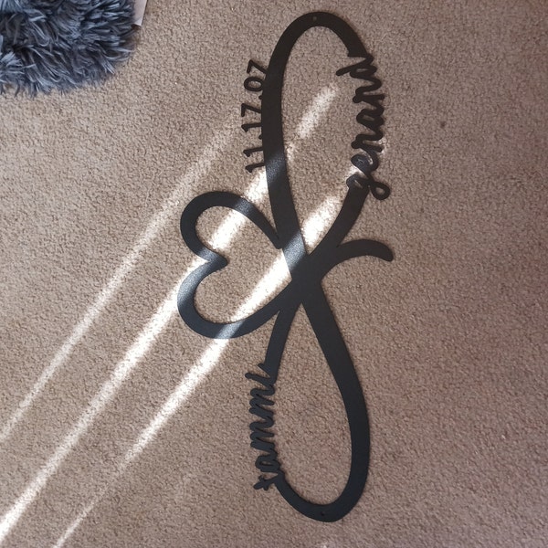 Gifts for Her, Custom Infinity Sign, Personalized Wedding Gift for ...