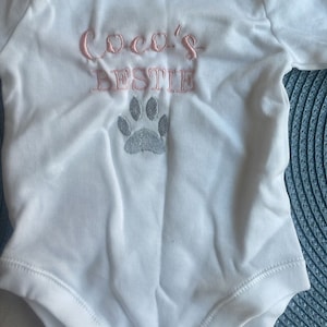 Personalised Hello World Baby Girl Embroidered Design Bodysuit Onesie ...