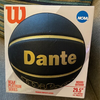 Customized Personalized Wilson Black and Gold Basketball Size 29.5 Gift ...