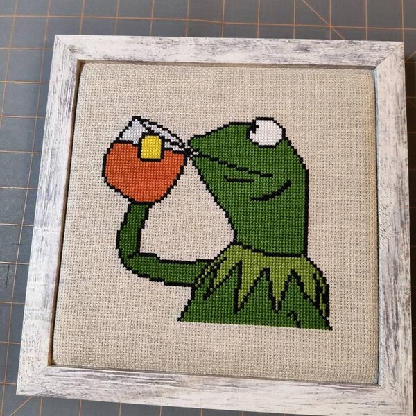 Cross Stitch Pattern [PDF] Wat Grandma Meme, 4" (10 Cm) Beginner ...