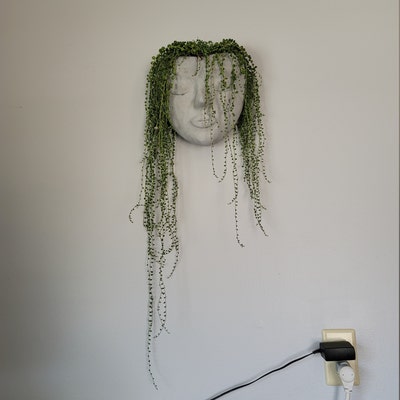 Face Wall Planter concrete NO PLANTS - Etsy