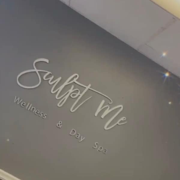 Beauty Salon Sign for Interior Wall With Custom Logo in Gold, Silver ...