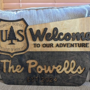 National Park Service Arrowhead NPS Inspired Family Name - Etsy