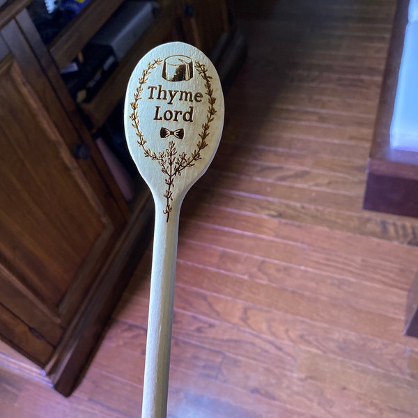 Thyme Lord Wooden Spoon - Engraved Dr Who Cooking Gift - Etsy