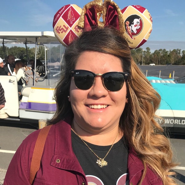 Florida State University Seminoles FSU Mickey Minnie Mouse Ears Noles ...