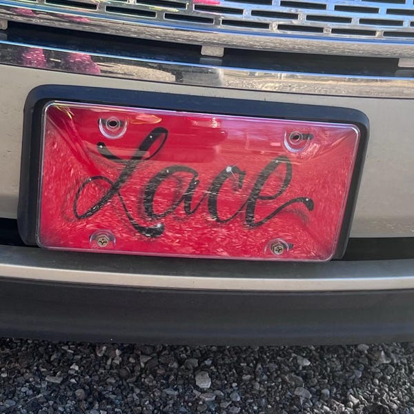 Custom Airbrushed License Plate | Air Brush Car Accessory | Beach Scene ...