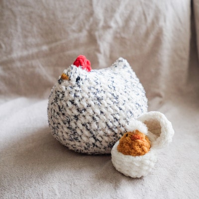 Mama and Mini Mabel Chicken CROCHET PATTERN - Etsy