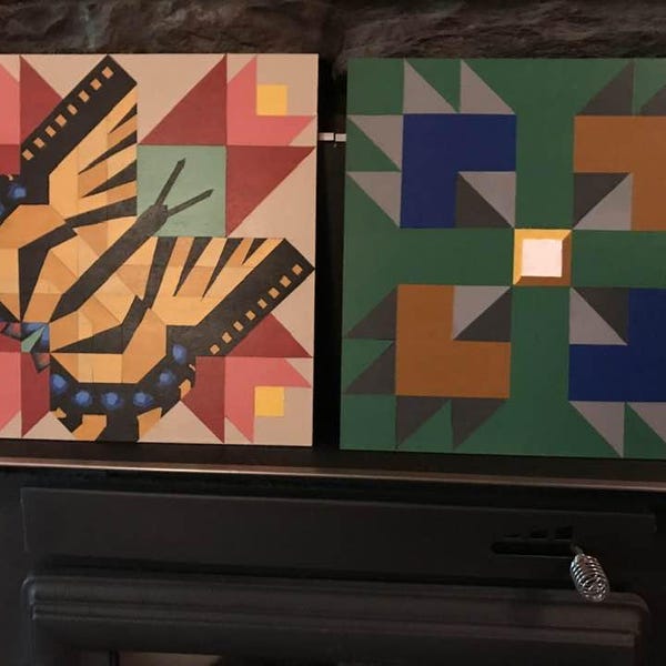 Dragonfly Barn Quilt Pattern to Paint, Nature Quilt Block, Many Sizes ...