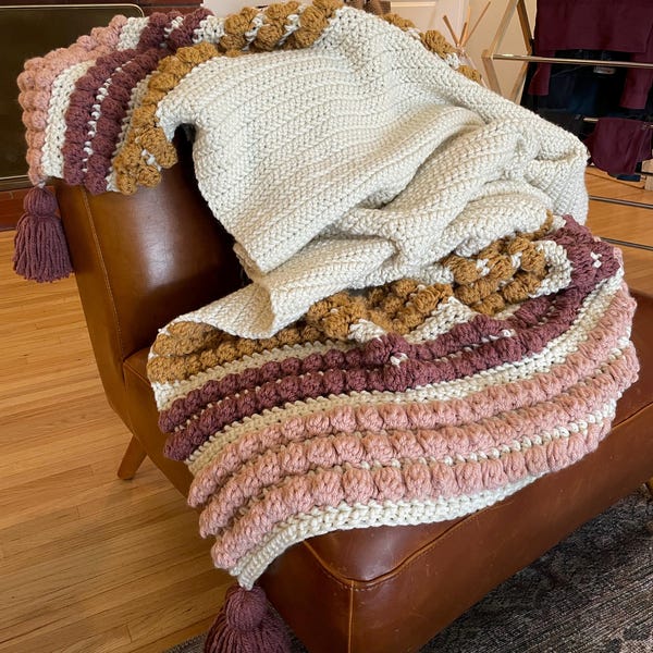 Crochet Chunky Blanket PATTERN | Crochet Throw Blanket | Modern Crochet ...